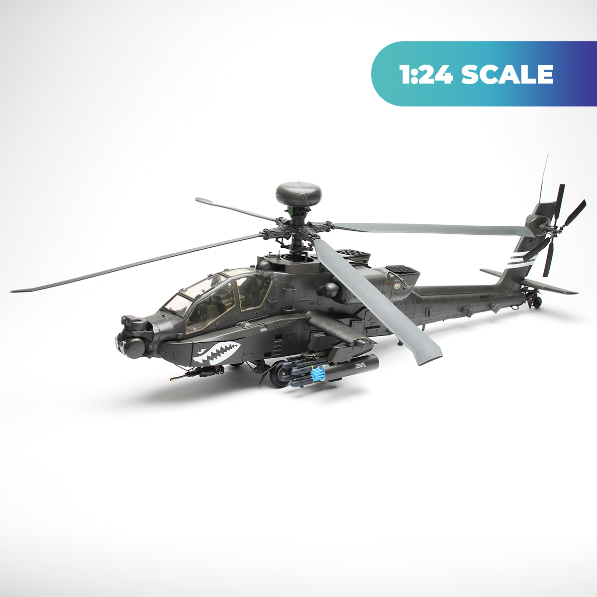 AH-64D Apache model kit, 1:24 scale, Agora Models